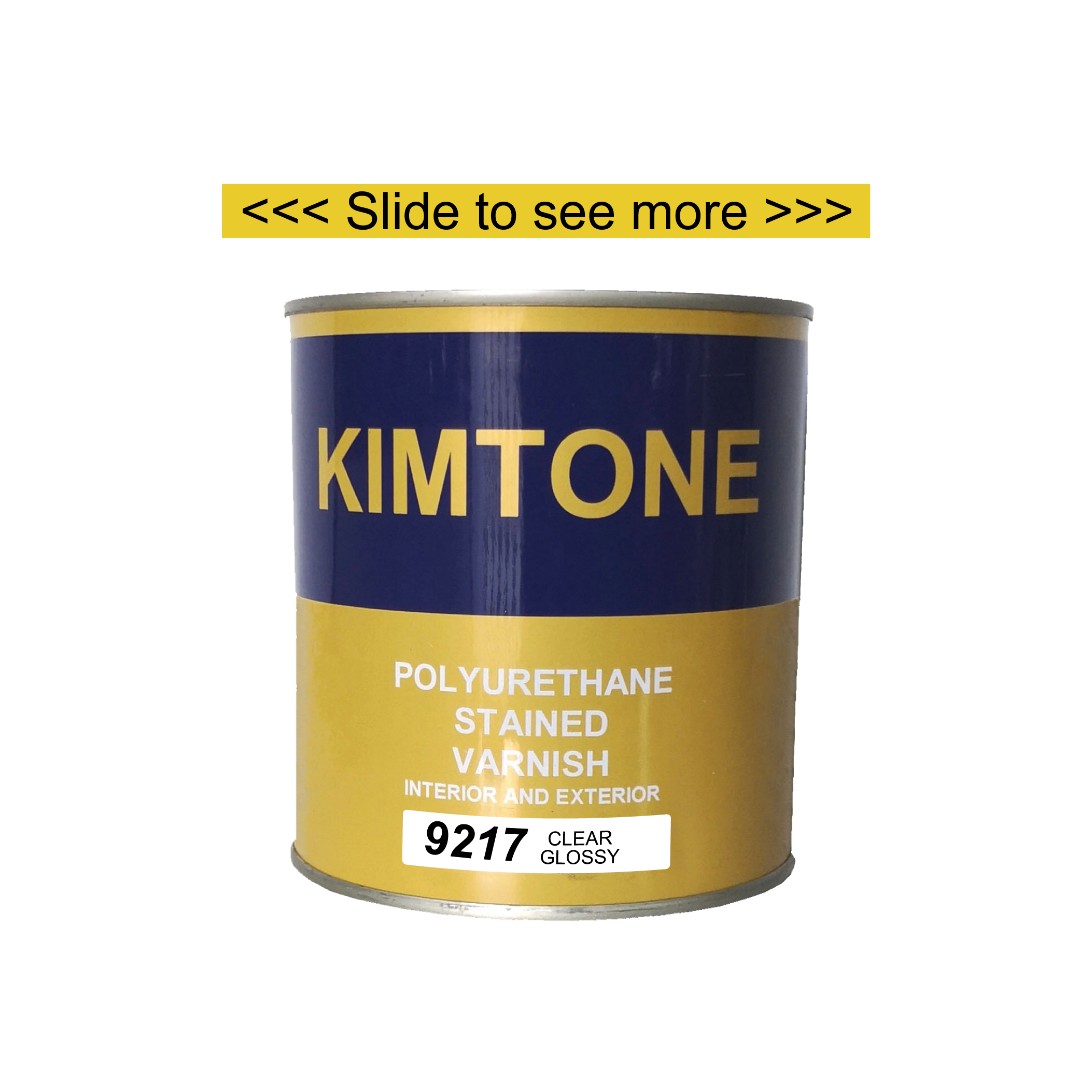 Kimtone Polyurethane PU Stained Varnish Wood 1 Litre 9211 9212 9213 ...