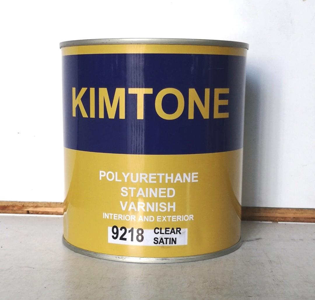 Kimtone Polyurethane PU Stained Varnish Wood 1 Litre 9211 9212 9213 ...