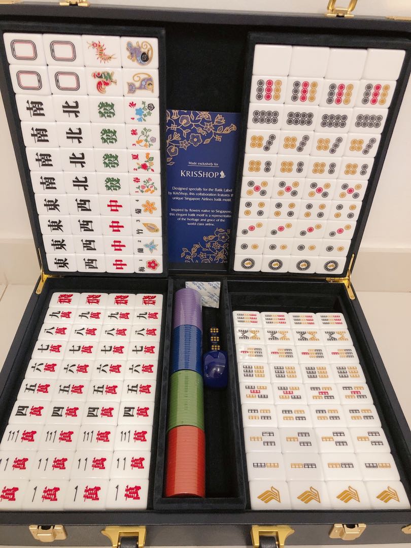 Limited edition SIA SQ mahjong set tiles, Everything Else on Carousell