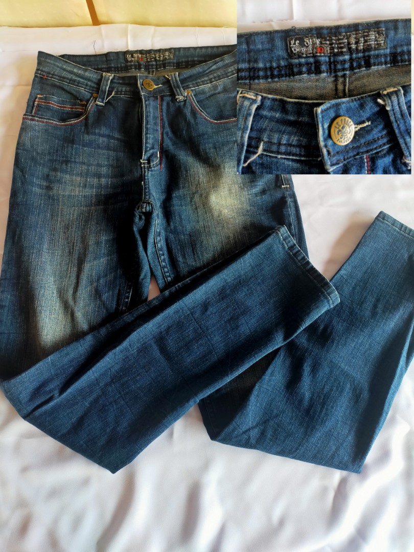 Maong Pants Jeans Le Froge, Men's Fashion, Bottoms, Jeans on Carousell