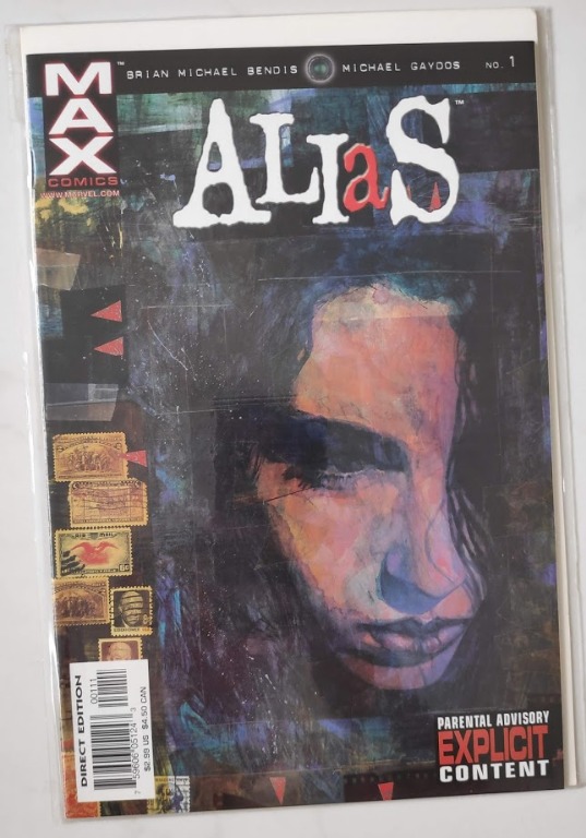 Marvel Max Comics Alias 1 (Jessica Jones) by Bendis, Hobbies & Toys ...