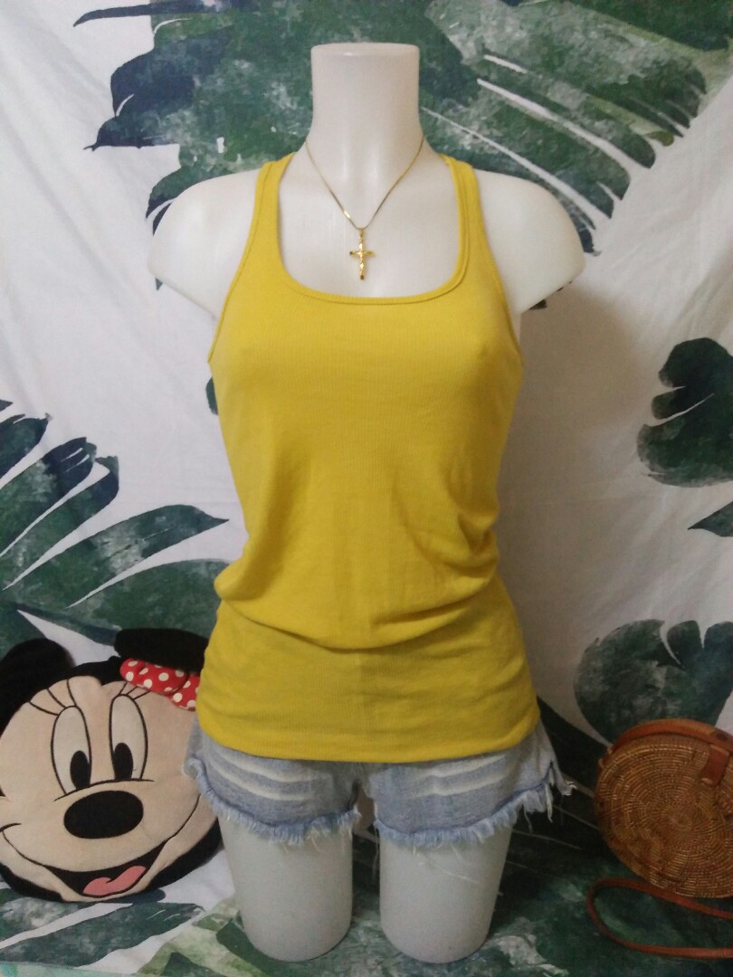 Mustard Sando, Women's Fashion, Tops, Sleeveless on Carousell