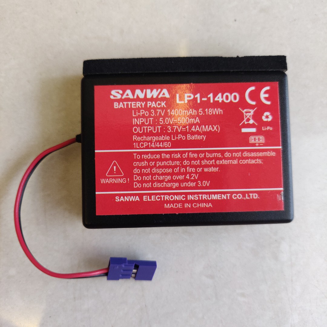 Sanwa Mt44 Original 1S Lipo Battery Lp1-1400 on Carousell