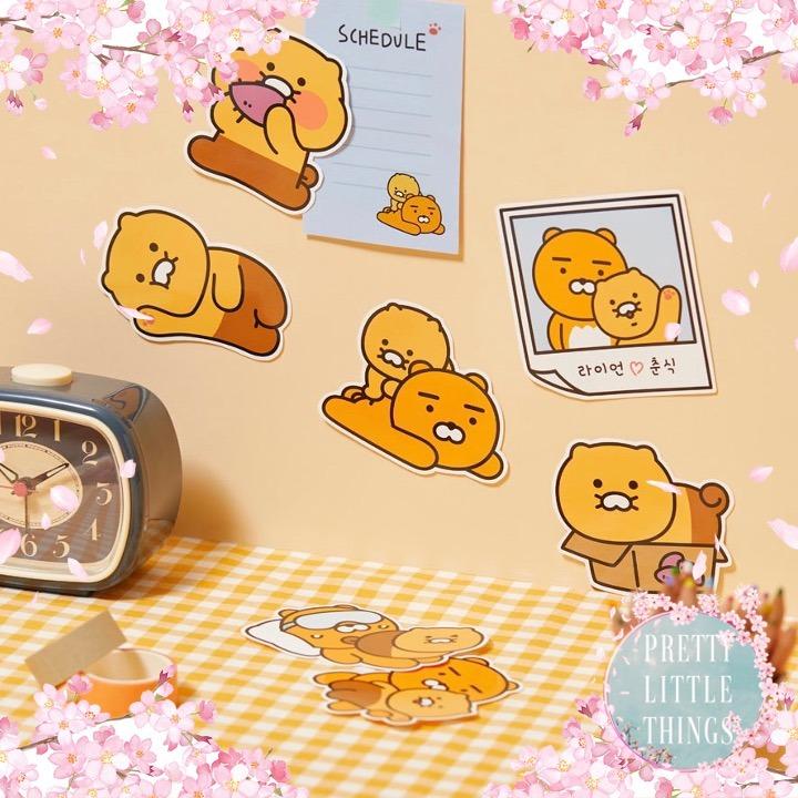 [PO] KAKAO FRIENDS CHOONSIK STICKER SET, Everything Else on Carousell