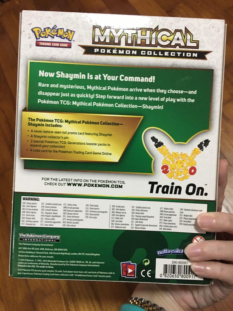 Pokemon Mythical collection Shaymin, Toys & Games, Board Games & Cards ...