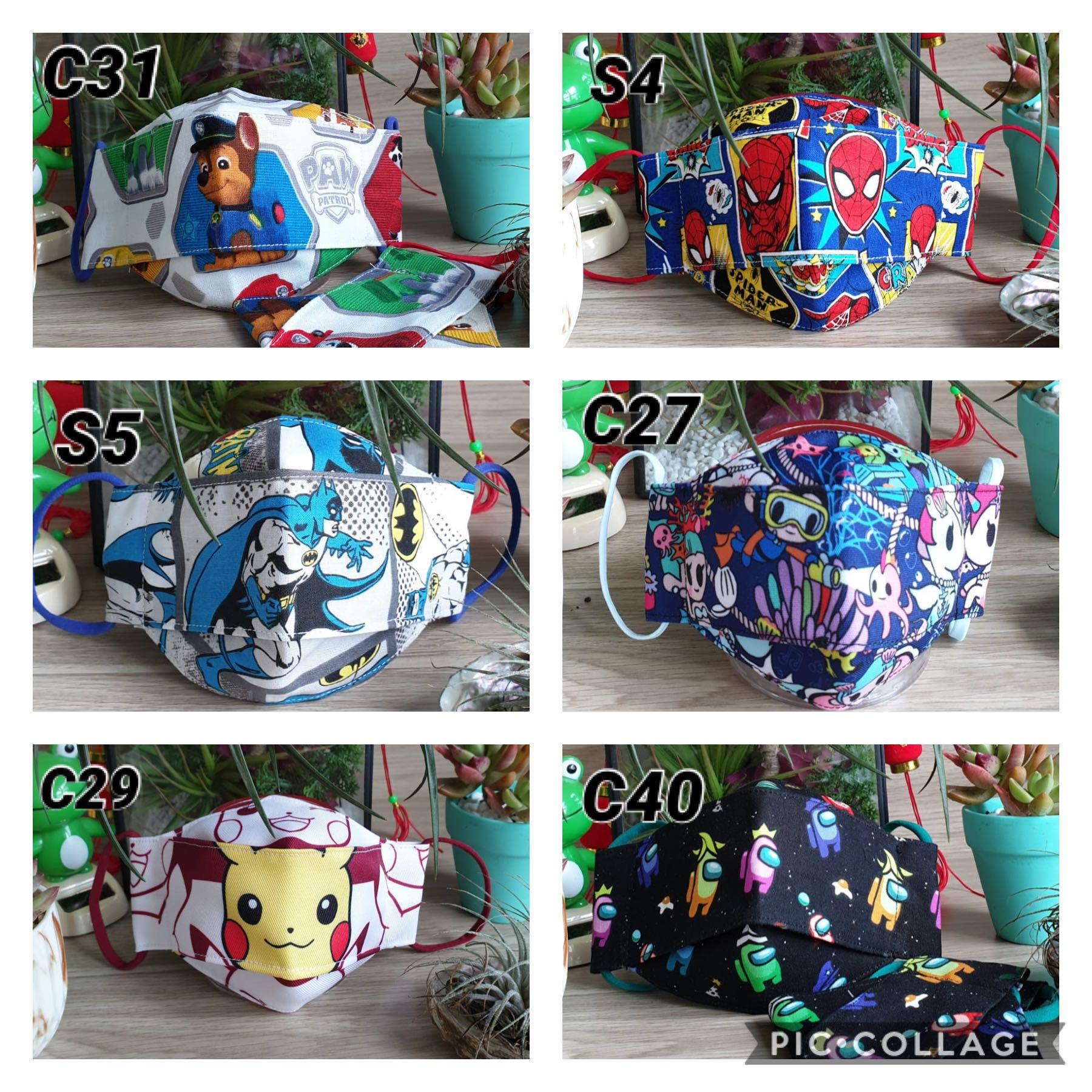 Pikachu mask Pokémon Mask origami mask reusable mask 3D mask handmade ...