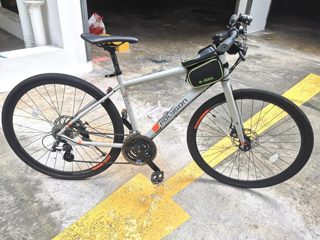 Polygon hybrid bicycle, Bicycles & PMDs, Bicycles, Road Bikes on Carousell