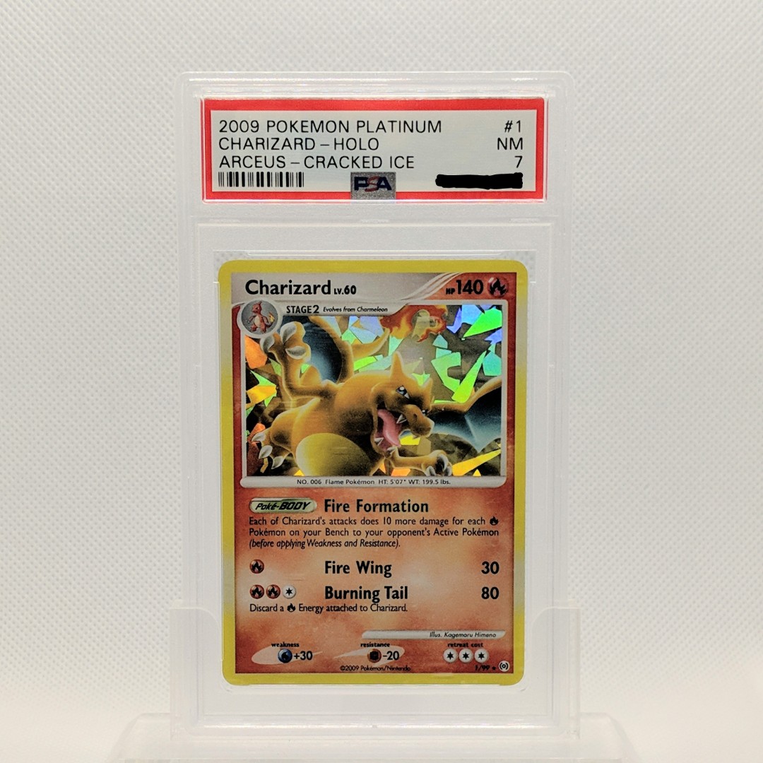 (PSA7) Charizard Lv.60 Cracked Ice Pokemon Card, Toys & Games, Board ...