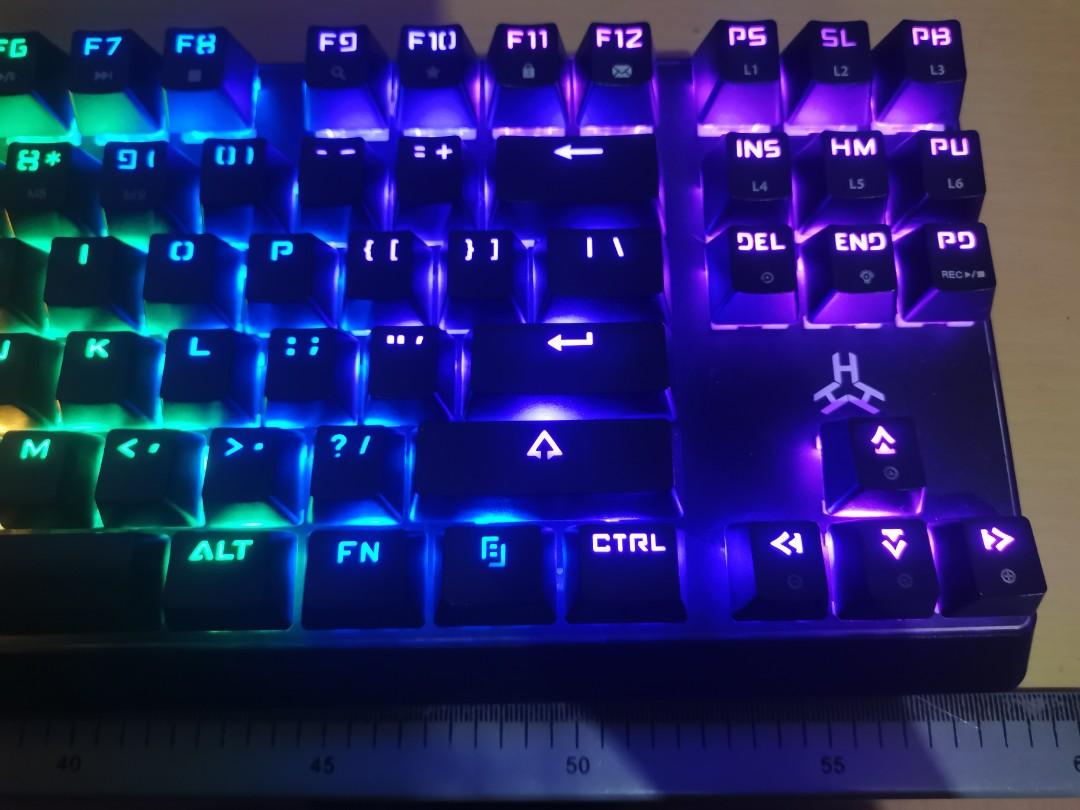 Rakk Tandus 87 Keys Mechanical Keyboard Blue Switch, Computers & Tech ...