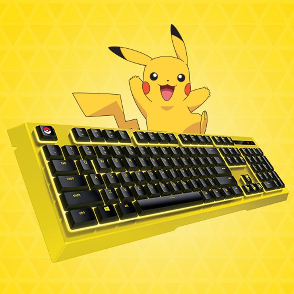 Razer Limited Edition Pikachu wired Mechanical Keyboard, Computers ...