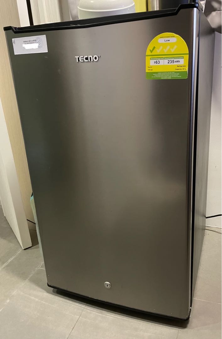 Tecno 97L Bar Fridge (Stainless Steel Look), TV & Home Appliances ...