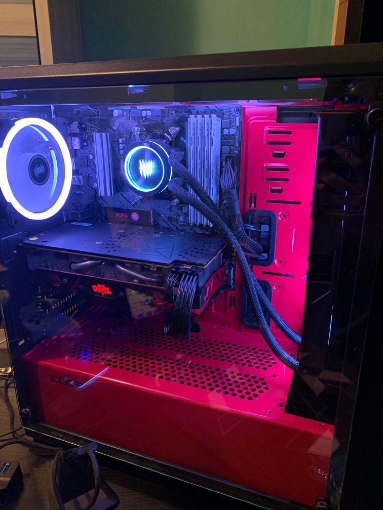 Tecware Edge TG Mid Tower Gaming PC Case, Computers & Tech, Parts ...