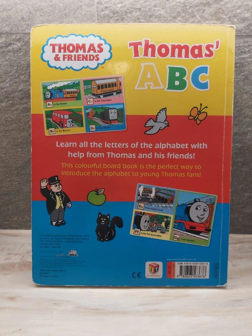 Thomas & Friends ABC Alphabet book, 書本 & 文具, 小朋友書 - Carousell
