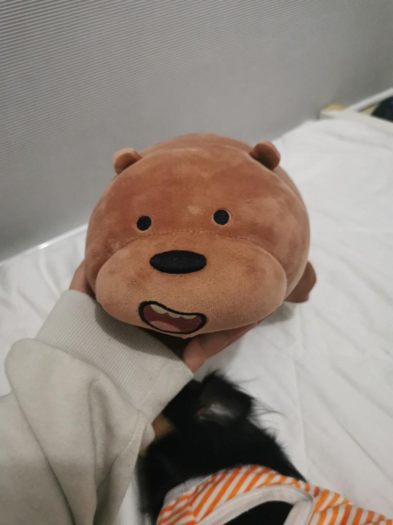 MINISO We Bare Bears Grizz Grizzly Bear Plushie, Hobbies & Toys, Toys ...