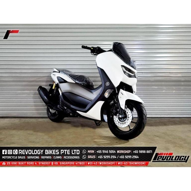 YAMAHA NMAX 155 V2 MILKY WHITE CONNECTED BRAND NEW!, Motorcycles ...
