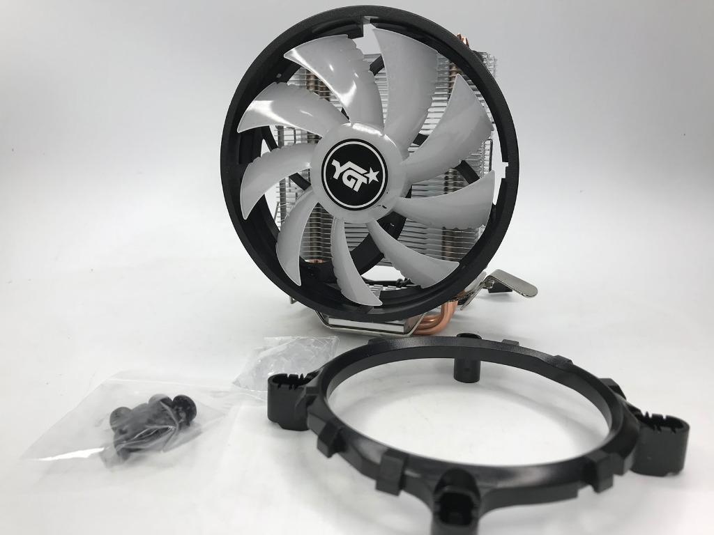 YGT CL-2200 CPU COOLER WITH RGB LED FAN, 3-PIN SUPPORTED, 95W POWER ...