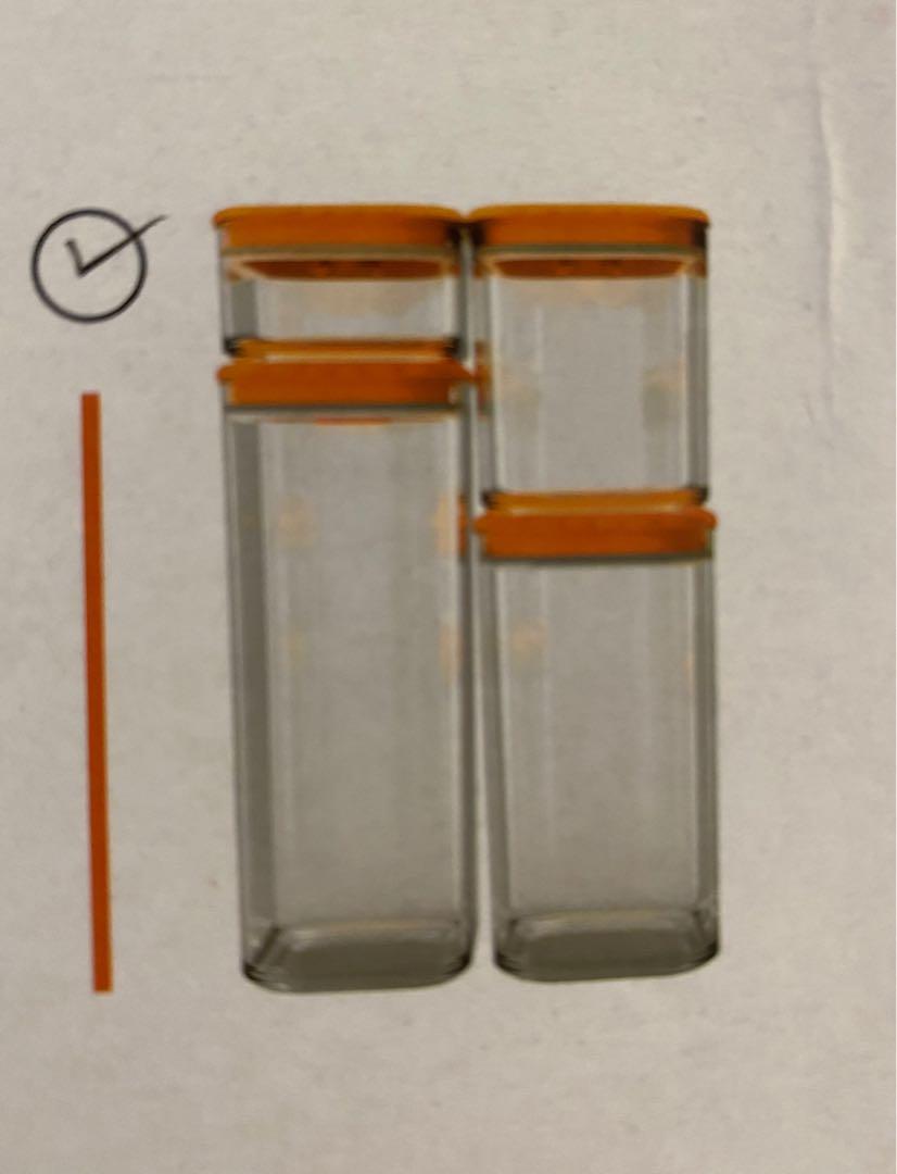 Sale! 4 Pcs Canister (Containers), Furniture & Home Living, Kitchenware ...