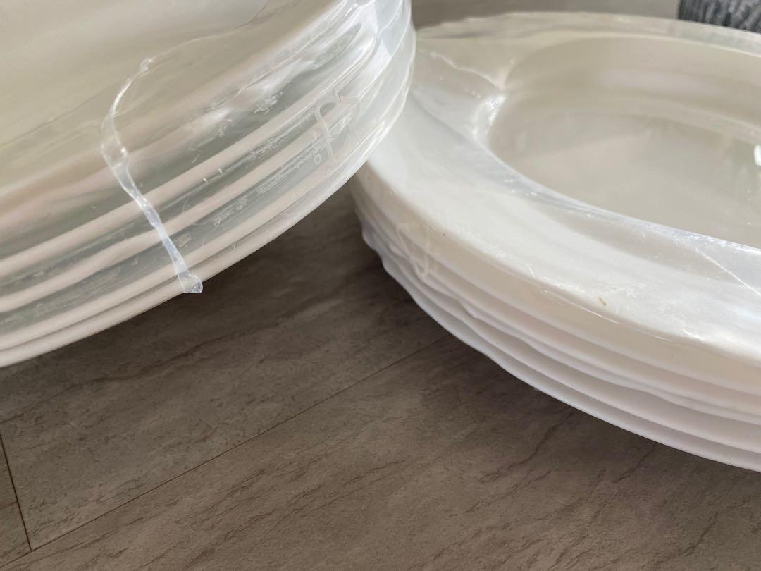Arc France plates 12 pieces white, Furniture & Home Living, Kitchenware ...