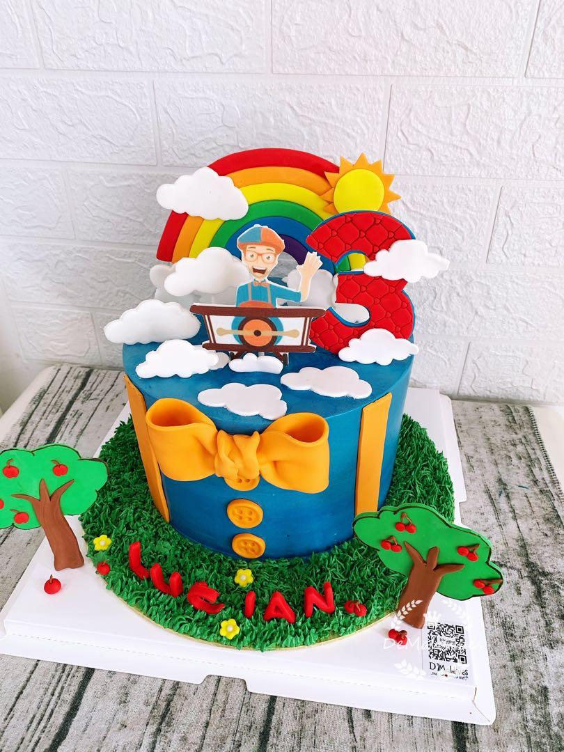 Blippi Birthday Cake, Food & Drinks, Homemade Bakes on Carousell