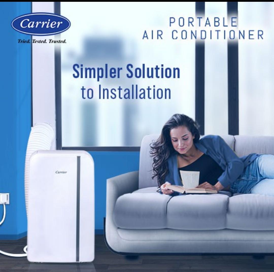 Carrier Mobile Portable Aircon 1.0 HP AC Instant Movable Transportable ...