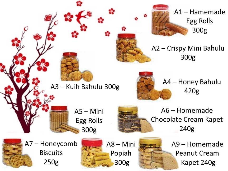 CNY Cookies Goodies Snack 2021 Handmade / Egg Roll / Pineapple Tarts ...