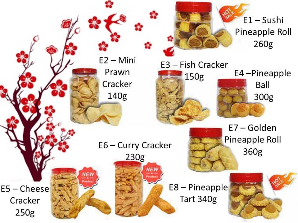 CNY Cookies Goodies Snack 2021 Handmade / Egg Roll / Pineapple Tarts ...