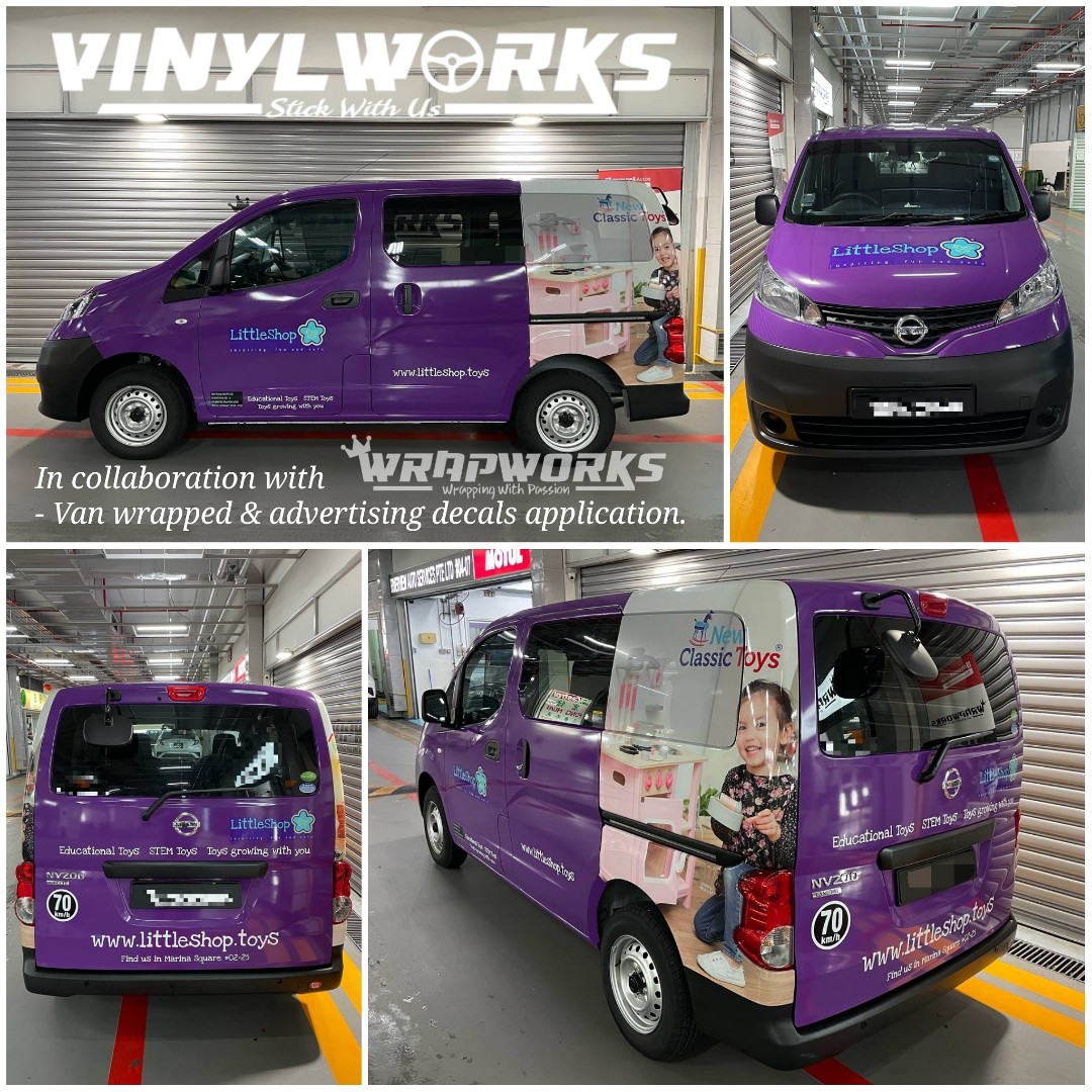 Commercial Van - Nissan NV200 - Vinyl Sticker Wrap & Advertising ...