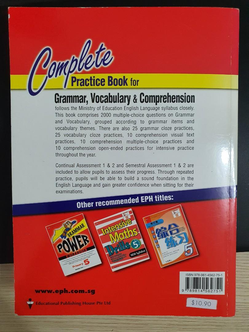 Complete practice book for grammar vocabulary & comprehension, Hobbies ...