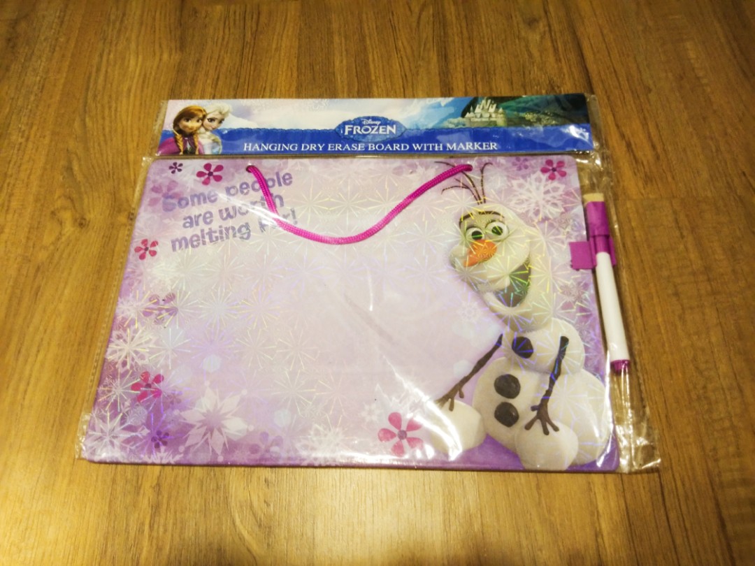 Disney Frozen Olaf Hanging Dry Erase With Marker, Hobbies & Toys ...