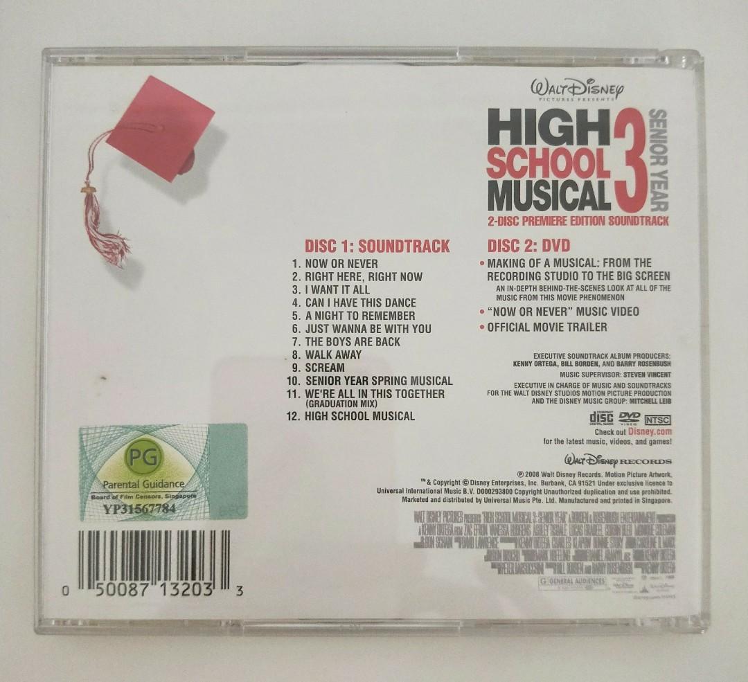 High School Musical 3 Soundtrack Album Cover