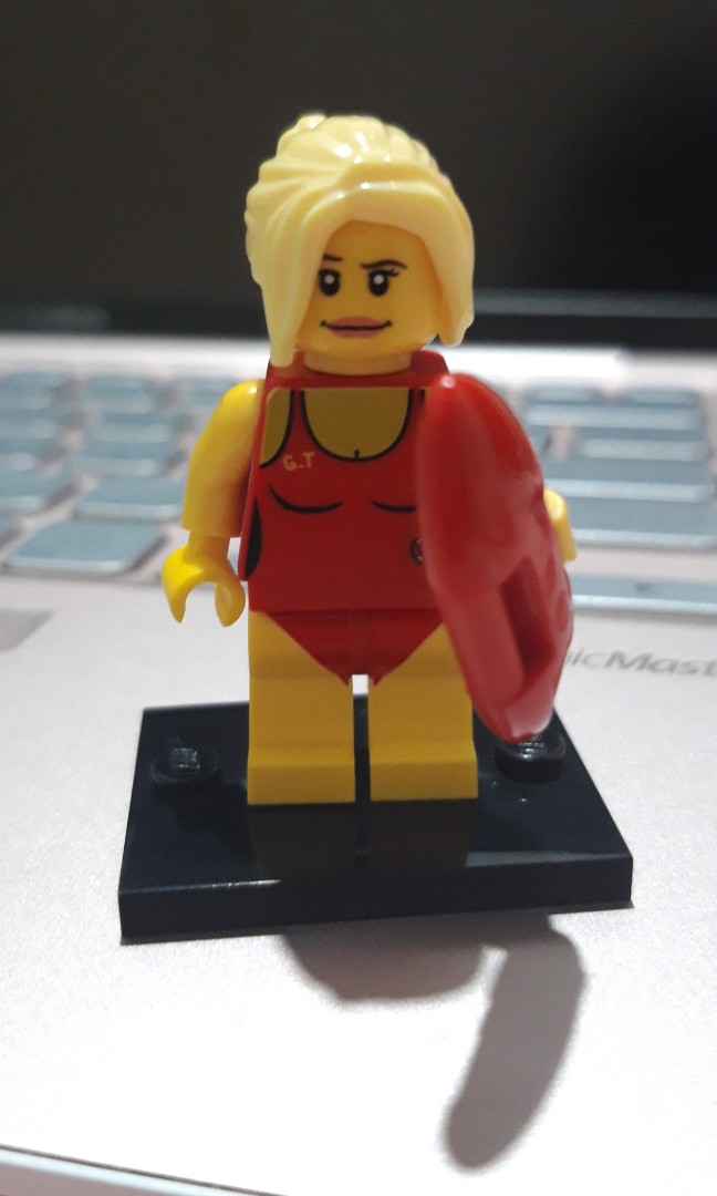 Lego minifig - Lifeguard (Series 2), Hobbies & Toys, Toys & Games on ...