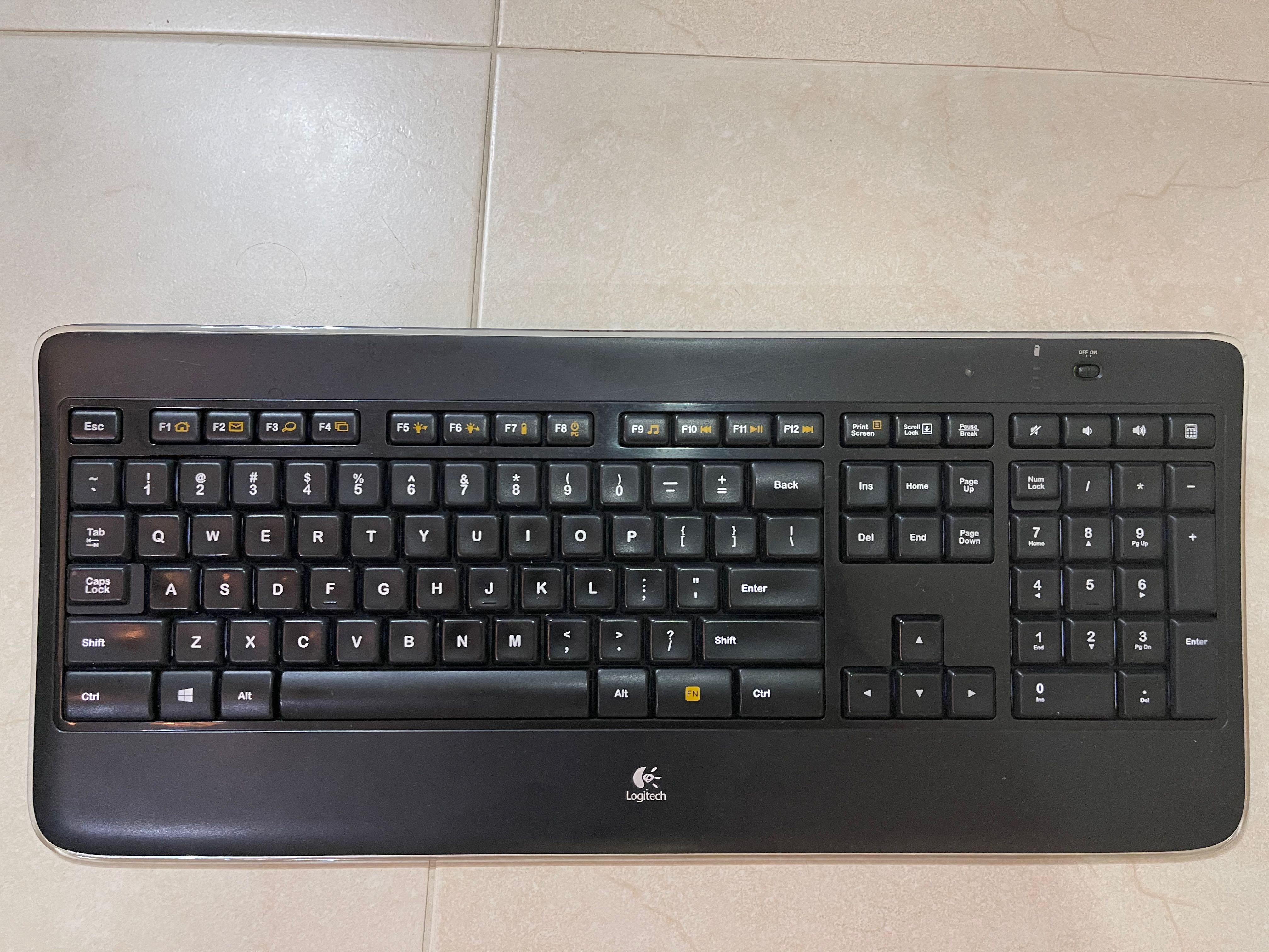 Logitech K800 keyboard, Computers & Tech, Parts & Accessories, Computer ...