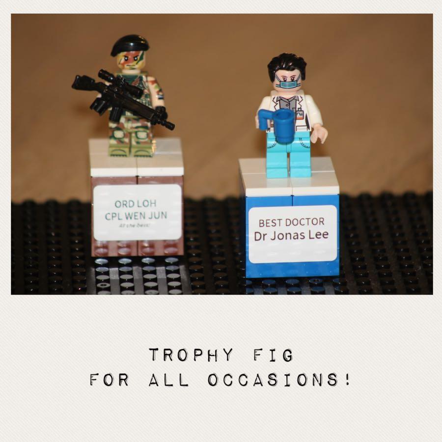 Minifigure customised trophy figurine lego, Toys & Games, Others on ...