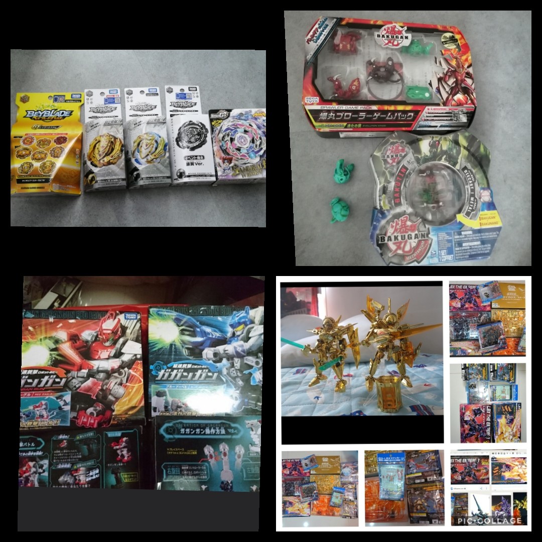 New Japan Bey Blades Remote Control Robots LBX Gundam Bakugan Kids toys ...