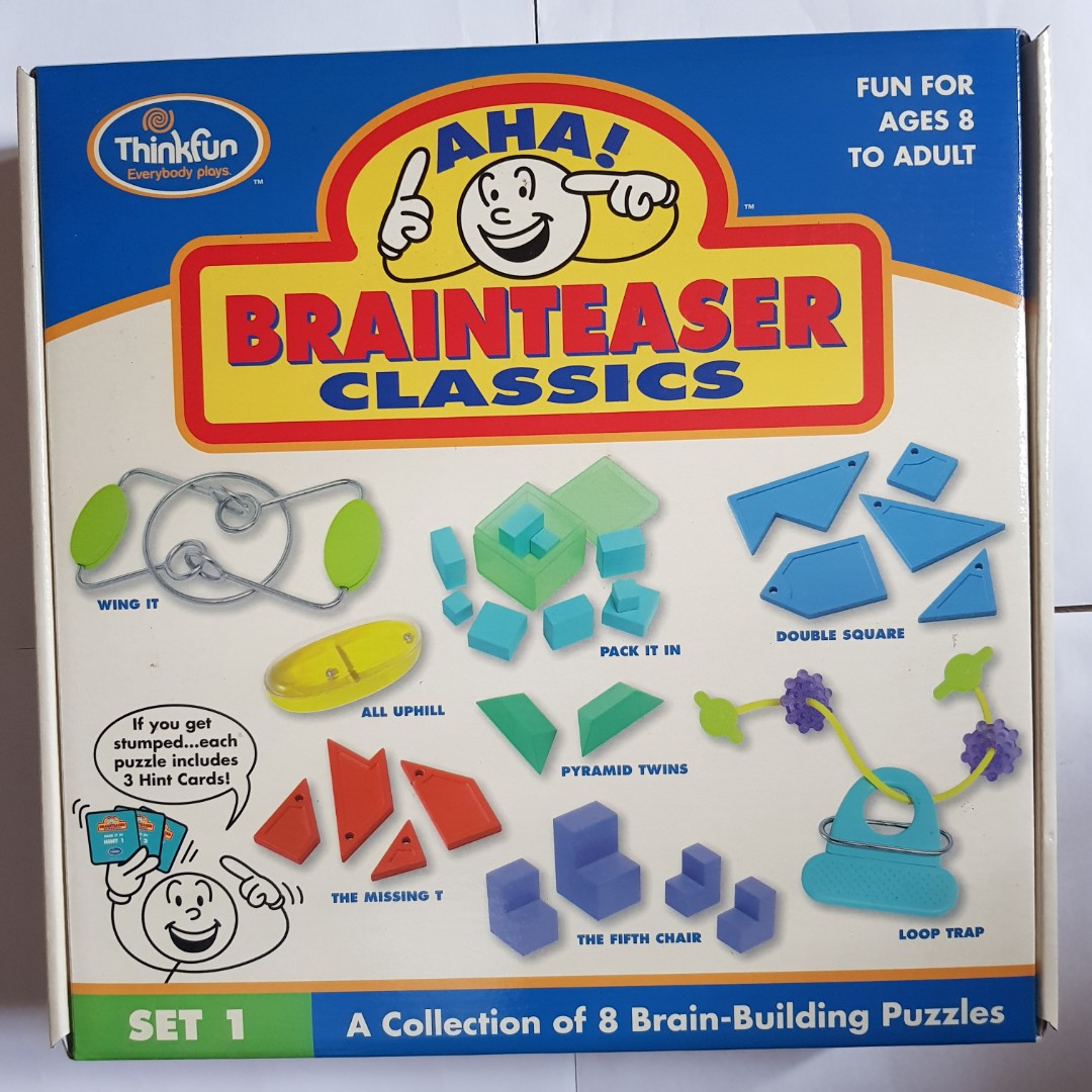 [BNIB] Thinkfun Aha! Brainteasers Classics, Hobbies & Toys, Toys ...
