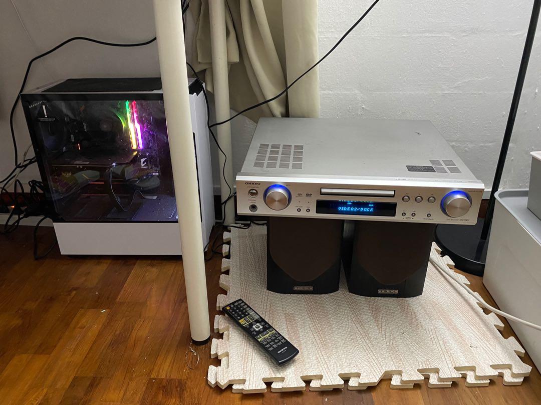 Onkyo DR-S501 Amplifier + Mission M30i Bookshelf Speakers + FREE JVC ...