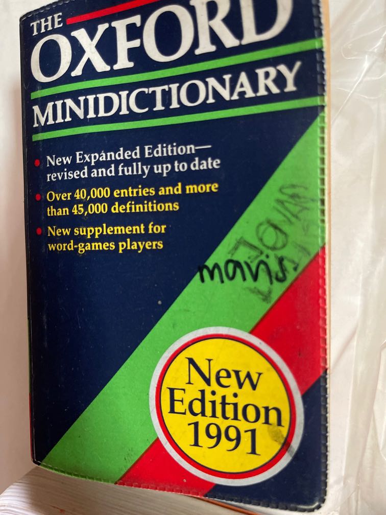 Oxford Mini Dictionary, Hobbies & Toys, Books & Magazines, Assessment ...