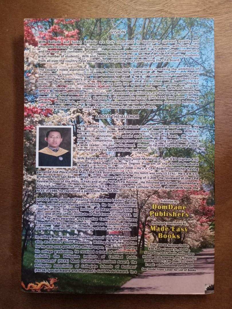 Partnership and Corporation Accounting by Win Ballada, Hobbies & Toys ...