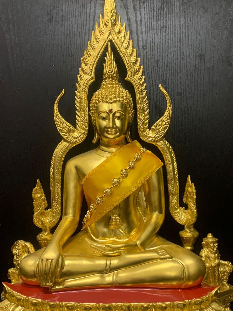 Phra Bu Chinnaraj Lap 9” Bucha Be2547 Wat Phra Si Mahal That Lap 9” Base 16” Height 21”, Hobbies ...