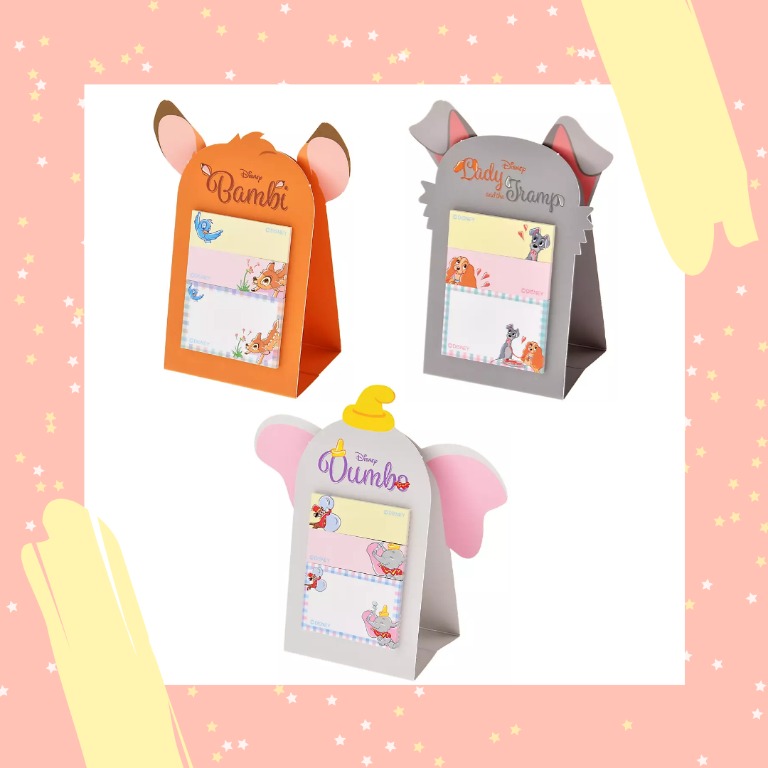 (PO) Authentic Japan Disney Lady and Tramp / Dumbo / Bambi Standing ...