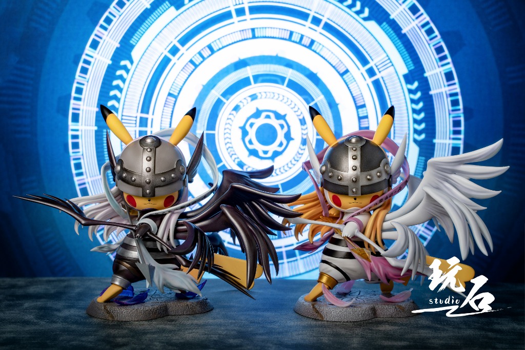 [PO] STONE FUN STUDIO - POKEMON PIKACHU COSPLAY ANGEWOMON STATUE ...