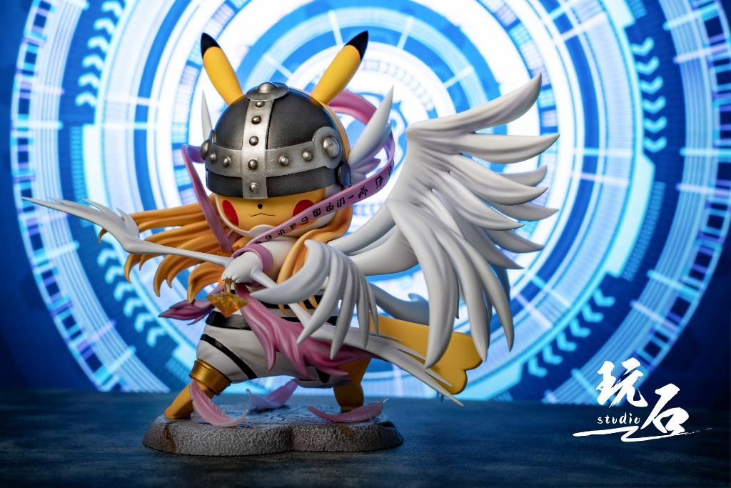 [PO] STONE FUN STUDIO - POKEMON PIKACHU COSPLAY ANGEWOMON STATUE ...