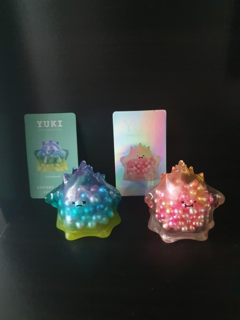 Popmart Yuki Interfusion Series 3 Pink Gemstone and Yuki Color Transparent Drunkard, Hobbies ...