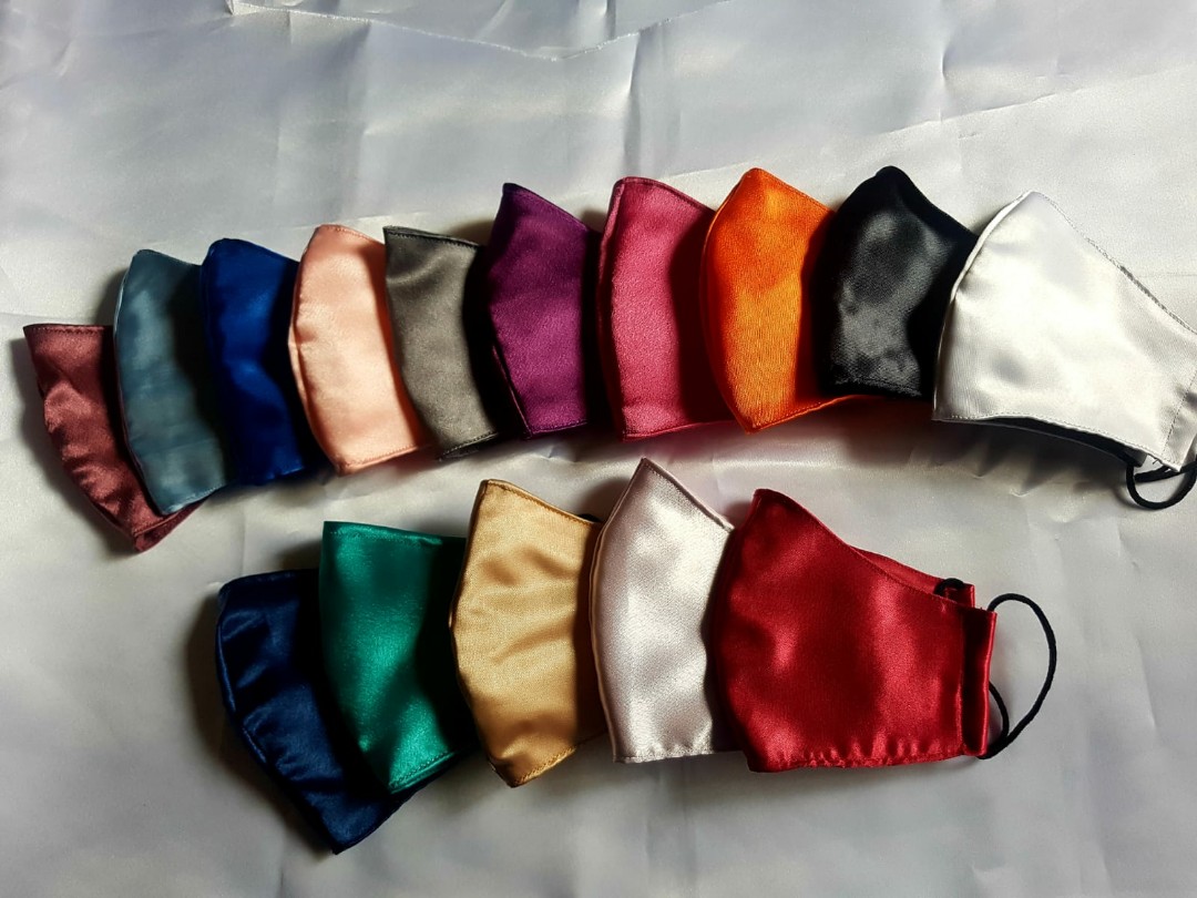 Satin silk mask, Women's Fashion, Muslimah Fashion, Hijabs on Carousell