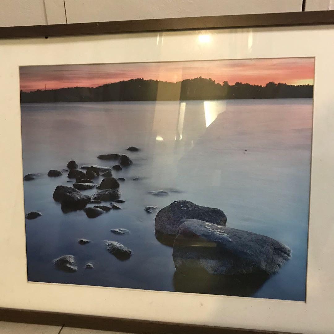 Sea Scenery Large Solid Wooden Photo Frame Wall Hung with Large Size ...