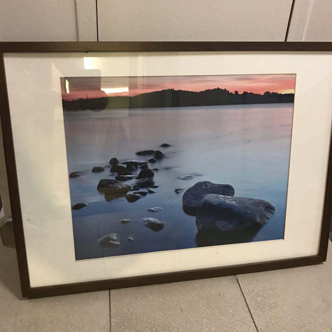 Sea Scenery Large Solid Wooden Photo Frame Wall Hung with Large Size ...