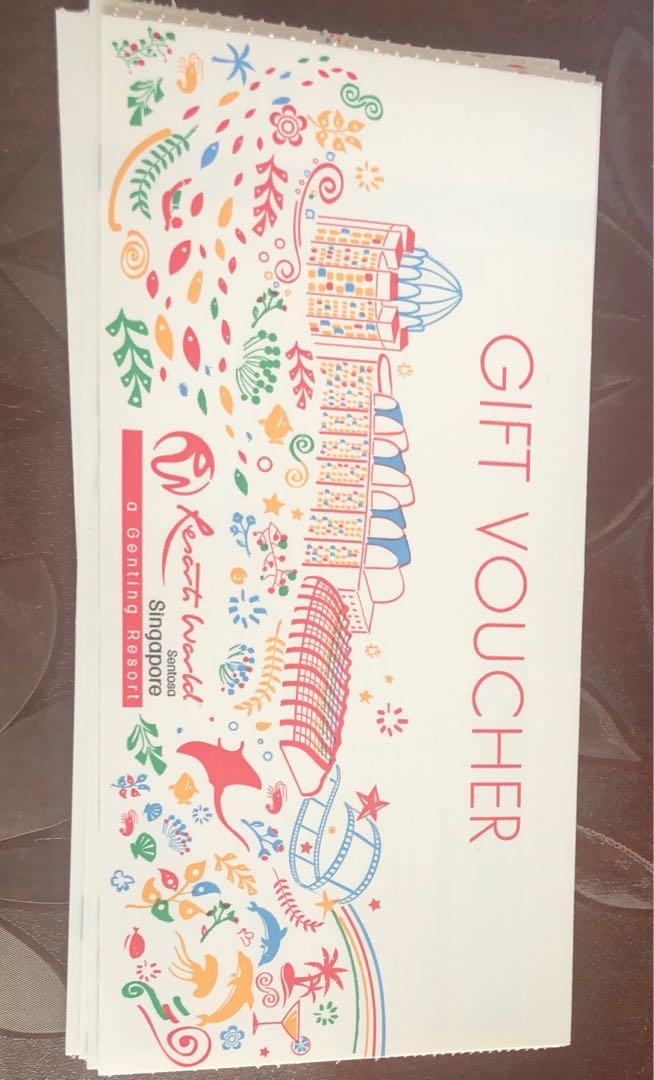 Sentosa gift voucher, Tickets & Vouchers, Vouchers on Carousell