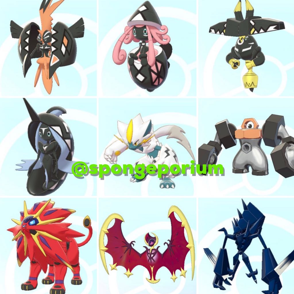 Shiny Alola Legendary/Mythical Pokemon (Sword & Shield), Video Gaming ...