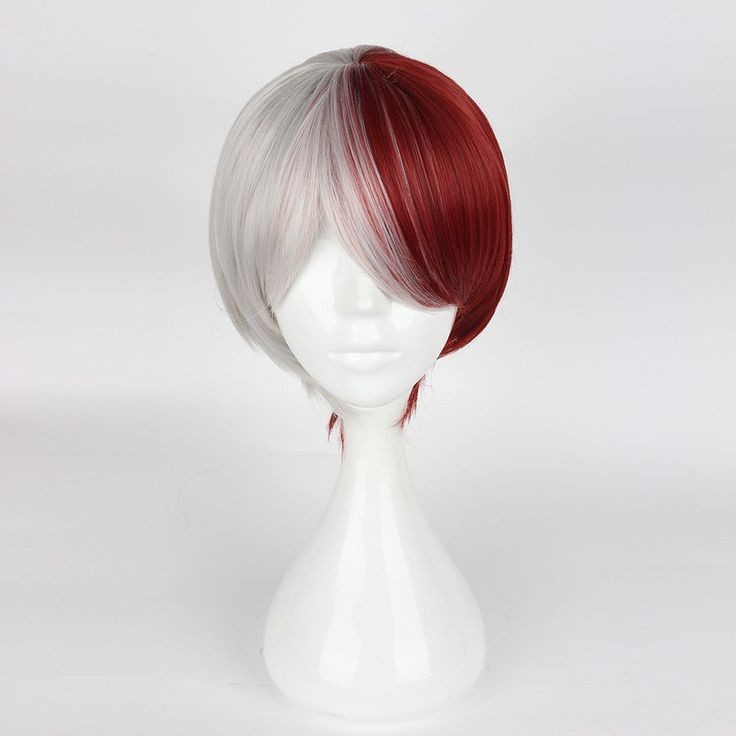 Shouto Todoroki BNHA MHA Red White Male Wig Anime, Hobbies & Toys ...
