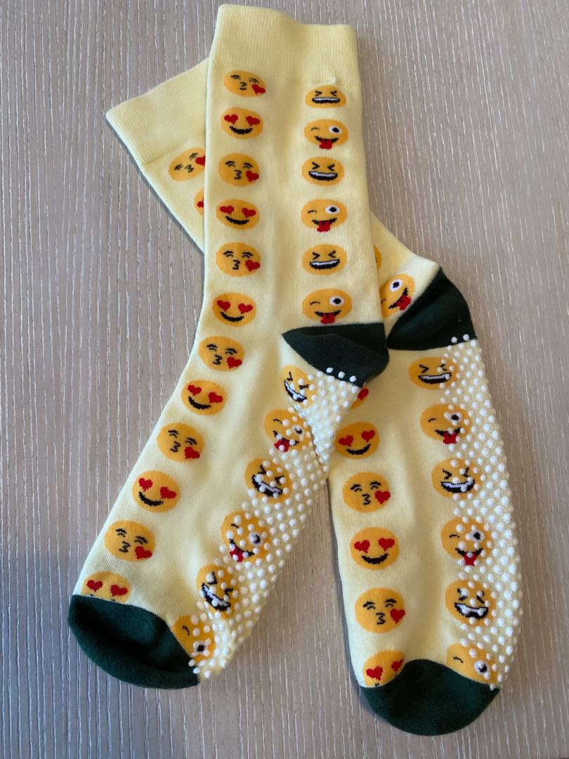 Smiley face smile socks, Women's Fashion, Watches & Accessories, Socks ...